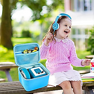 Case Comaptible with Toniebox Audio Player Starter Set and for Tonies Figures Characters. Toy Story Storage Organizer Carrying Holder for Headphones, Charging Station and Accessories (Box Only) -Blue