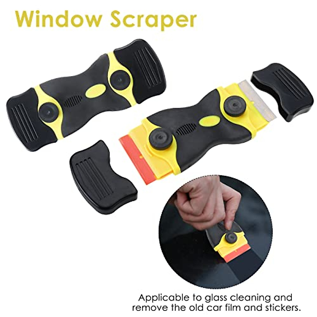 AuInn Decal Adhesive Removal Tool, Eraser Wheel Sticker Remover Kit, Decal Remover Eraser Wheel Kit with Sponge Polishing Pads, Wool Buffing Pad for Cars, Boat, Bikes, Motorcycles