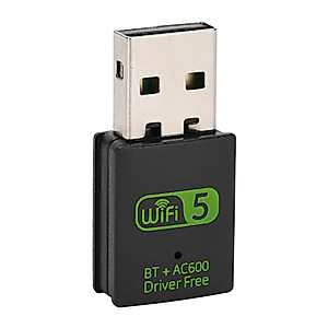 CHICIRIS 【𝐄𝐚𝐬𝐭𝐞𝐫 𝐏𝐫𝐨𝐦𝐨𝐭𝐢𝐨𝐧】 RTL8821CU WiFi Network Card, 2 in 1 WiFi Dongle, Smartphones for Windows7/8/8.1/10/Xp