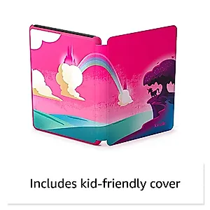 Kindle Kids (2022 release) – Includes access to thousands of books, a cover, and a 2-year worry-free guarantee - Unicorn Valley