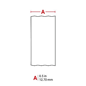 Brady Authentic (M21-500-499) Multi-Purpose Nylon Label for General ID, Wire Marking, and Lab Labeling, Black on White- For M210, M210-LAB, M211, BMP21-PLUS and BMP21-LAB Printers, .5" W 16' L