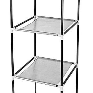 Savins 69" High-Leg Non-Woven Fabric Assembled Cloth Wardrobe Grey