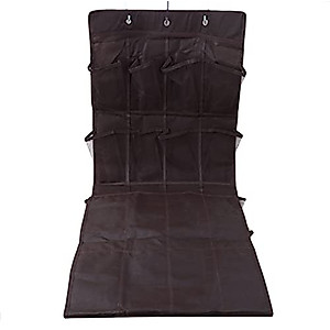 ZPC Shoe hanger Shoe organizer over the door 24 large pockets with 2 metal hooks for men's sports shoes, women's high heels