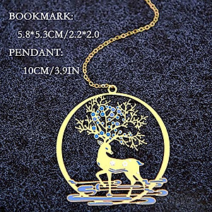YHDCL Bookmarks Reading Page Markers Tassel, Exquisite Crafts CreativeBookmarks Lovely Retro Brass Bookmarks are for Readers Women and Children Page Markers
