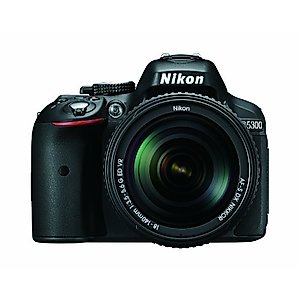 Nikon D5300 24.2 MP CMOS Digital SLR Camera with 18-140mm f/3.5-5.6G ED VR Auto Focus-S DX NIKKOR Zoom Lens (Black)