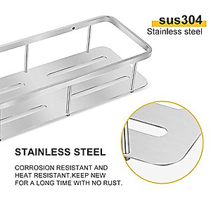 Bathroom Shelf Wall Mounted,Shower Shelf Basket Storage Organizer Rack Suitable for Kitchen,Bathroom
