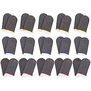 Hemobllo Accessories Finger Sleeve Gaming Finger Sleeve Touchscreen Sleeve: 30pcs Anti- Sweat Breathable Finger Cover for Mobile Phone Games Thumb Sleeves Finger Sleeves
