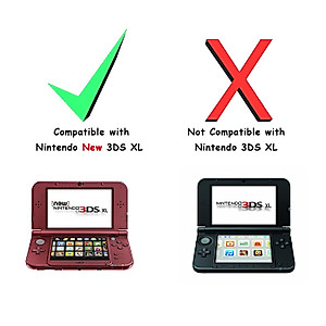 Compatible with for New 3DS XL/LL Case, Akwox Super Crystal Transparent Protective Cover Case for New 3DS XL (not for 3DS XL)