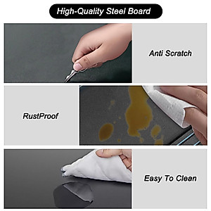 iDEKAI 3 Tier Steel Storage Shelves, Garage Shelving, Heavy Duty Adjustable Garage Shelves, Utility Rack, Shelving Units for Storage, Kitchen, Warehouse,Pantry, Closet, 35.5H 35.5W'' x 15.8" D, Black