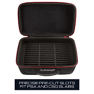 Card Titan Pro Graded Card Storage Box - Great CSG & PSA Graded Card Case with Zipper Lock - 36 Slot Trading Card Storage Box Fits 36 PSA or CSG Graded Slabs and Graded Cards