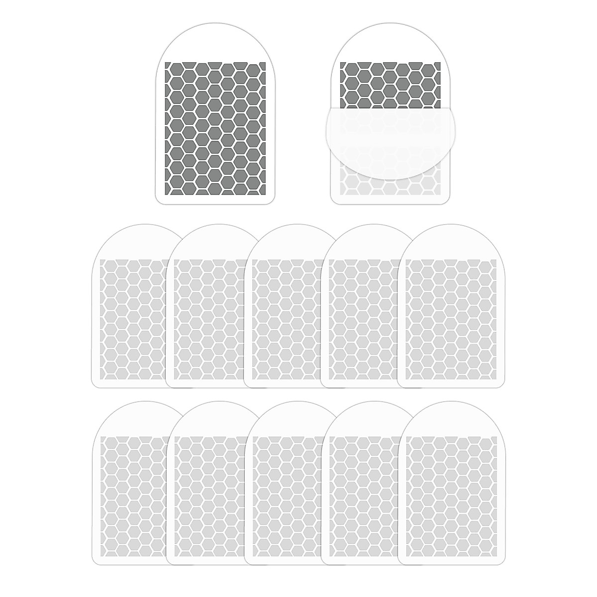 12 Pcs Flying Insect Trap Refill Compatible with LiBa FT06 Fly Trap Indoor for Home, Replacement Sticky Glue Cards for Plug-in Bug Light Trap