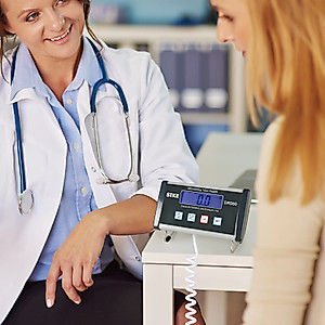 SIKE Physician Scale, Medical Floor Scale for Body Weight, 550 lb Limit Professional Weight Scale, Portable Easy to Read Digital Display, Heavy Duty, Pound & KG Settings, 12.5" x 12" Platform