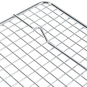 Commercial Grade Full Size Pan and Cooling Rack/Pan Grate Set for Standing Heat Lamps