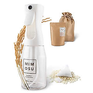 mimosu Natural Hair Growth Conditioner DIY Kit fermented Rice Water for Hair Growth Tea Bags with Continuous Spray Bottle Package,Organic Deep Conditioner for Damaged, Dry, Frizzy Hair,Curly Hair