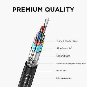 Purefix USB C to HDMI Cable Adapter for Nintendo Switch, Type C to 4K60Hz HDMI with 100W PD Powering Cord for MacBook Pro Air, iPad Pro, Microsoft Surface, Samsung Dex, Dell XPS & More