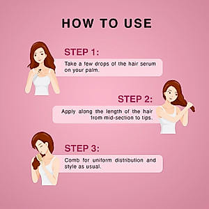 MOEHAIR Anti Frizz Hair Serum | Infused with Maracuja Oil and Protein | Hair Serum for Frizzy Hair | Paraben and Sulfate-Free Hair Smoothing Serum | For Strong and Silky Hair (3.38 Fl. Oz)