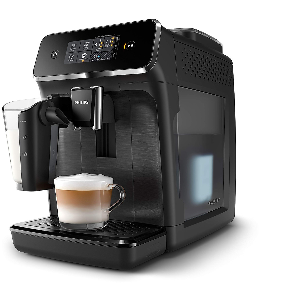 Philips 2200 Series Fully Automatic Espresso Machine w/LatteGo, Black, EP2230/14 (Renewed)