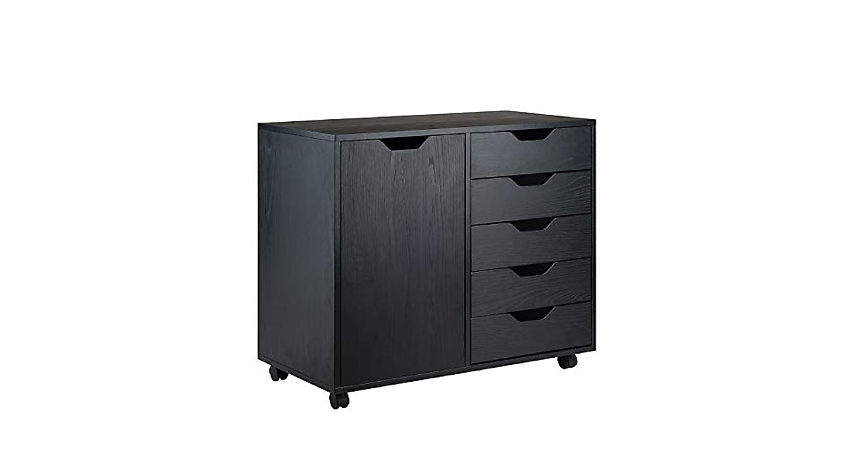 Winsome Black Halifax Storage Cabinet for Organization