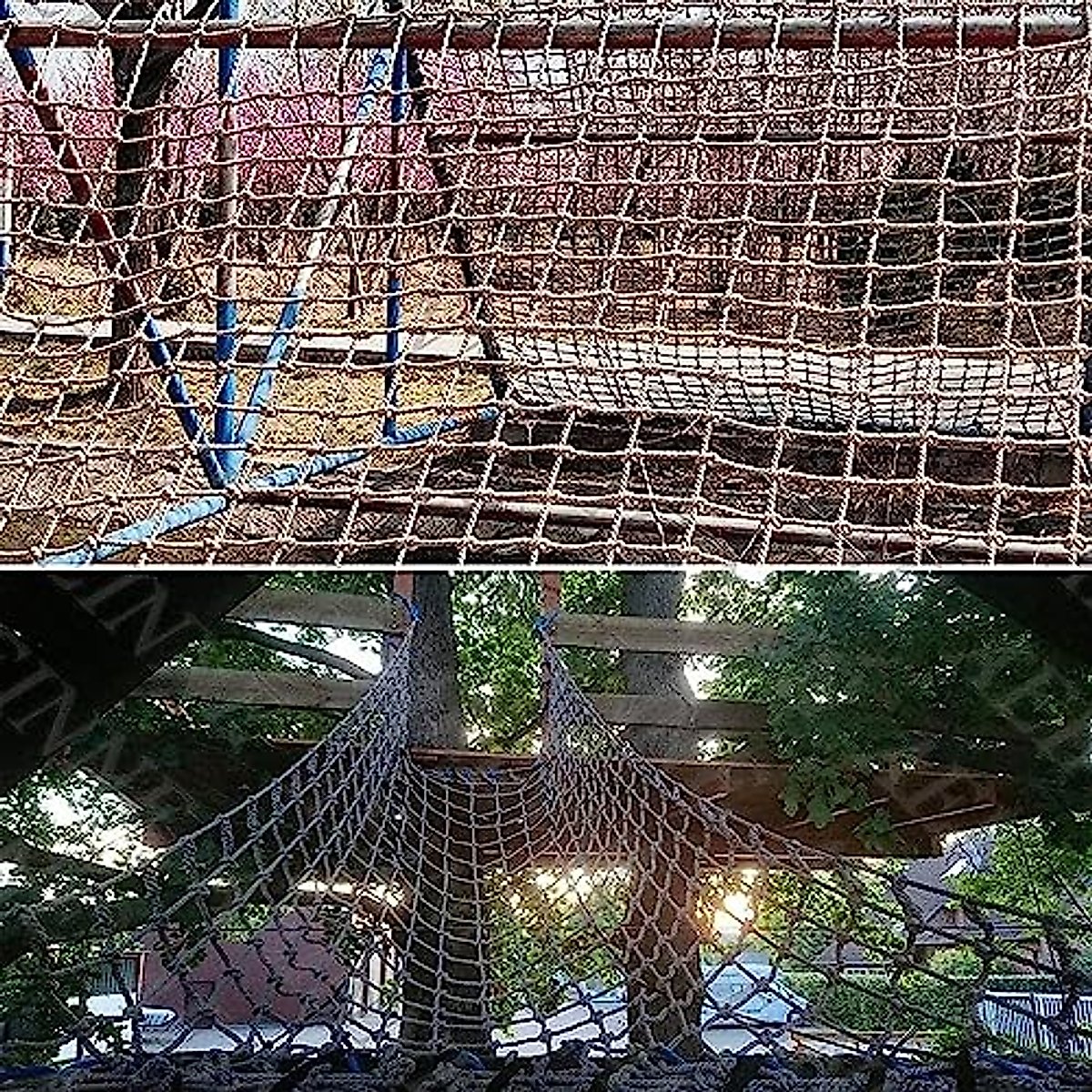 EkiDaz HXRW Rope Net Kids Rope Climbing Net Cargo Netting for Indoor Outdoor Balcony Stairs Protective Safety Net Playground Sets for Backyards (Size : 2 * 4m(6.6 * 12.12ft))