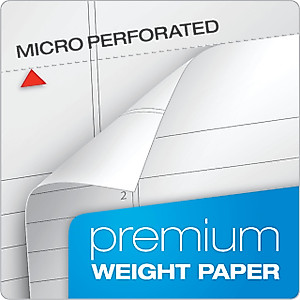 AMPAD Gold Fibre Project Planner, Top-Wire Bound, 8-1/2" x 11-3/4", Project Rule, Navy Cover, 70 Sheets (20-815) , White