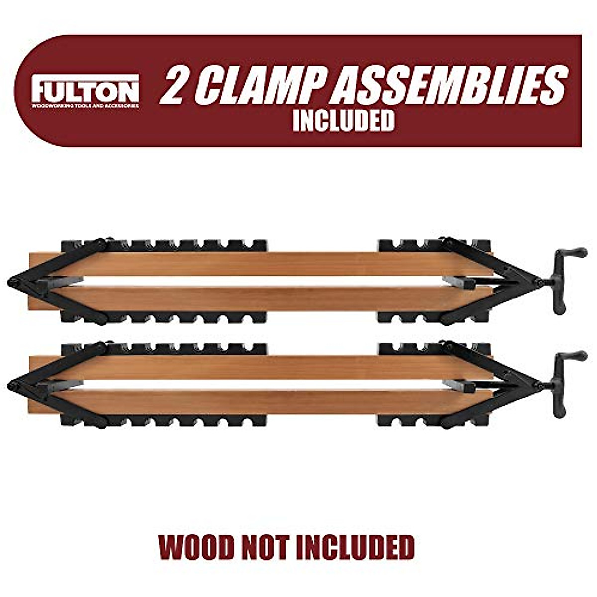 2 Pack of 4 Way Pressure Clamps For Clamping Panels - Using Pressure From All Four Directions. Ideal For Woodworkers and Cabinet and Furniture Makers (2 four way pressure clamps)