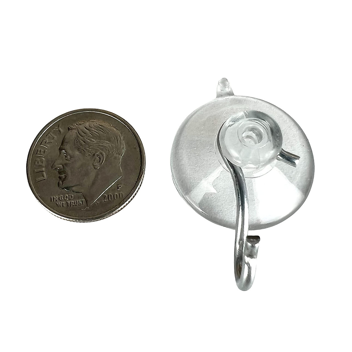 Wis-Sales (16-Pack Mini 3/4 inch Pennsylvania Heavy Duty Suction Cup Hooks for Glass Windows. for Signs Holiday Ornaments Suncatchers