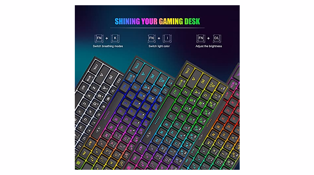 MageGee Mini 60% Gaming Keyboard RGB Backlit Compact Keyboard