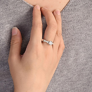 Bling Jewelry Personalized Round 2CT Solitaire AAA Cubic Zirconia Pave CZ Twist Criss Cross Infinity Engagement Ring For Women .925 Sterling Silver Customizable