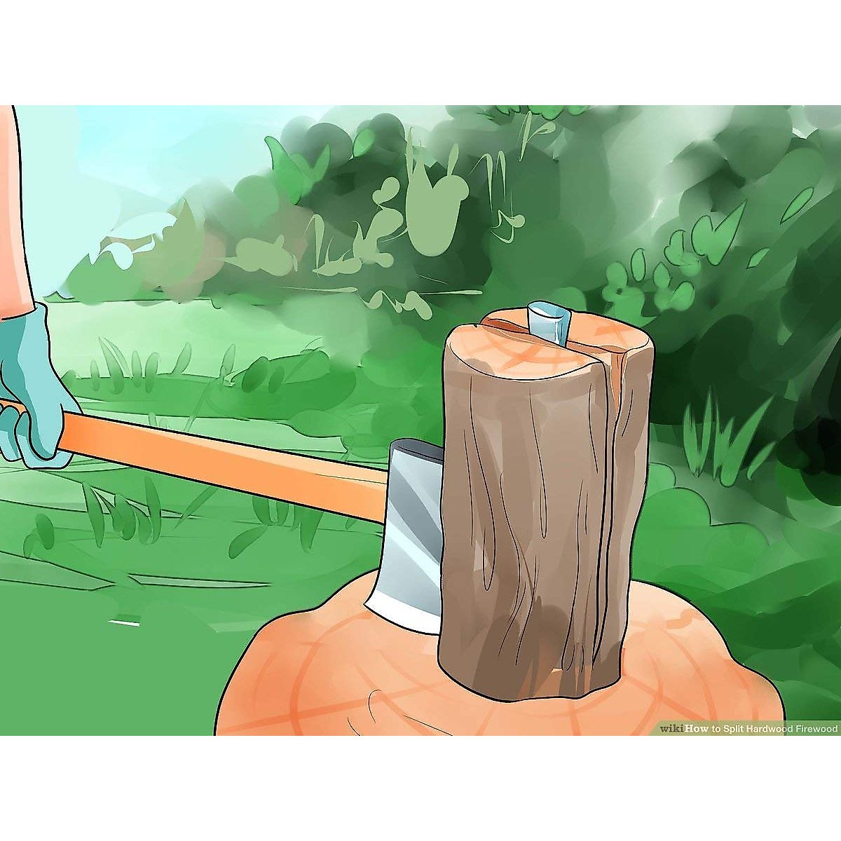 Edward Tools Classic Log Splitting Wedge (4 LB) - Heavy Duty Drop Forged Steel Head Wedge for Chopping Wood - Sharpened Edge for Quicker Log Splitting - Classic Campfire Tool