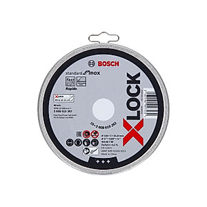 Bosch Professional 1x Standard for Inox X-LOCK Cutting Disc (for Stainless Steel, Ø 125 x 1 x 22,23 mm, Straight, Accessory Angle Grinder)