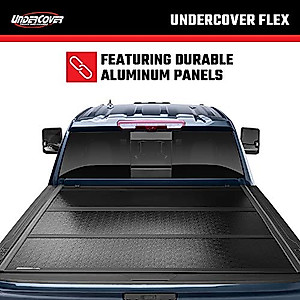 UnderCover Flex Hard Folding Truck Bed Tonneau Cover | FX41008 | Fits 2007 - 2021 Toyota Tundra w/ rail system 5' 7" Bed (66.7")