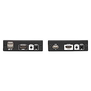 Tripp Lite HDMI HDBaseT KVM Console Extender Over Cat6, 4k HDMI Video Extender, 2 USB Ports, IR, 4K @ 30 Hz, 1080p (B013-HU-4K)