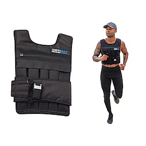 RUNFast RUNmax Pro Weighted Vest, 40 lb, Black