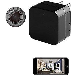 VIC-ZONE Spy Hidden Camera Charger with Remote Viewing,Night Vision Wireless 4k Nanny Camera Video Recorder Motion Activated,APP Control, Support iOS/Android,Up to 128G..