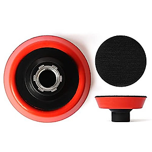 HOMESOM 3 Inch Backing Pads Hook Loop Backer Pads with 5/8-11Thread for Angle Grinder Buffer Pads 2pcs