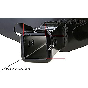 American Black Metal Flag Trailer Hitch Cover - Patriotic Flag Plug (Black, Fits 2'' Receivers)