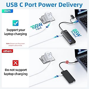 USB C Laptop Docking Station Dual Monitor,4K USB C Triple Display Docking Station,with Ethernet,3USB3.0,2 USB2.0,PD,USB C Port,SD/TF