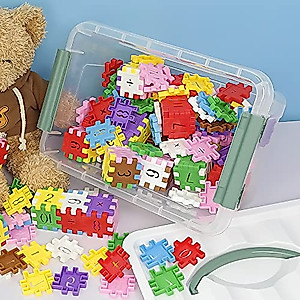 Kiddream 6-pack Clear Plastic Bins, Latch Storage Box with Lids