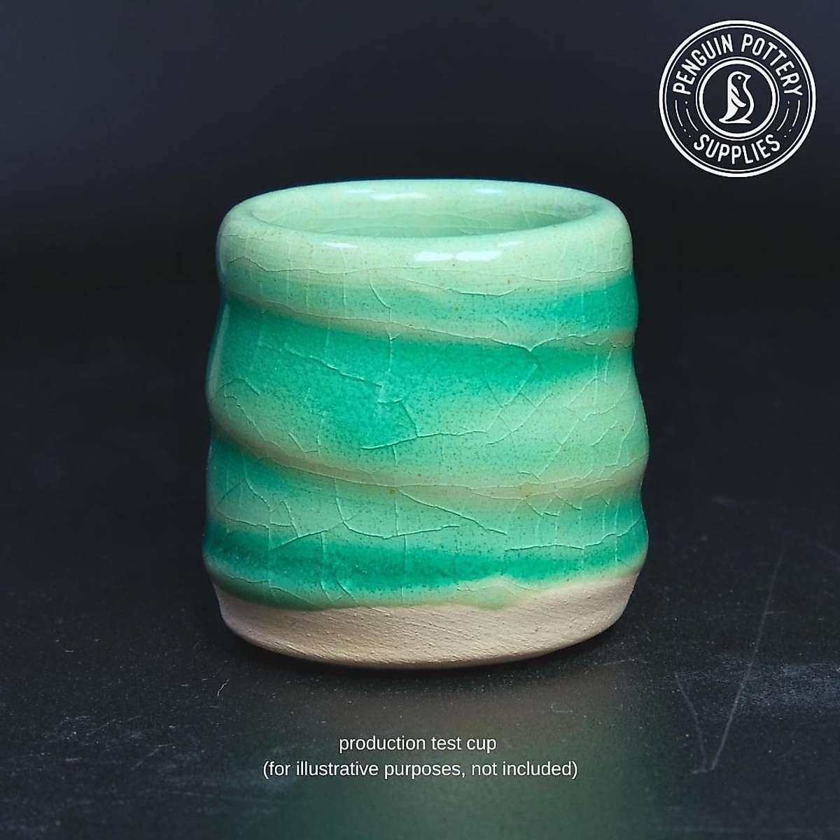 Penguin Pottery - Nantucket Series - Mint - Low Fire Glaze Cone 06-04 for Low Fire Clay - Ceramic Glaze Pottery (1 Pint | 16 oz | 473 ml)