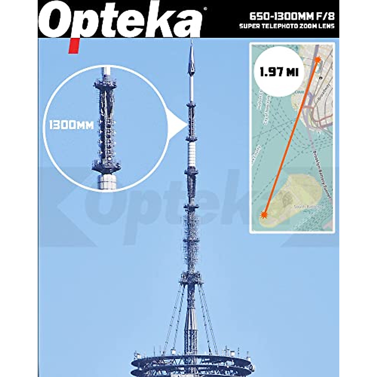 Opteka 650-1300mm (with 2X- 1300-2600mm) Telephoto Zoom Lens for Canon EF-Mount EOS 90D, 80D, 77D, 70D, 60D, 50D, 7D, 6D, 5D, 5DS, 1DS, T8, T8i, T7i, T7s, T7, T6s, T6i, T6, T5, SL3, SL2 DSLR Cameras
