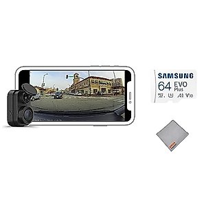 Garmin Dash Cam Mini 2 with Playhardest Cleaning Cloth (64GB)