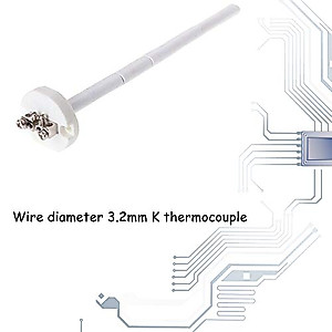 Acxico 1Pcs High Temperature K Type Thermocouple Sensor for Ceramic Kiln Furnace Muffle Furnace Electric Furnace Oven