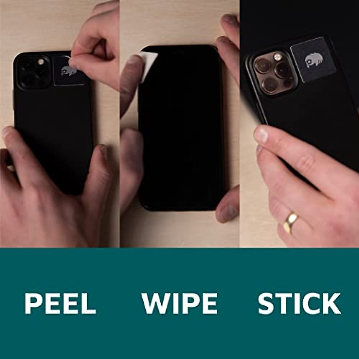 KUVRD Waterbear - Universal Screen Cleaners - Teeny Tiny Cleaning Tools for Your Lenses & Screens - 2-Pack - (2-PAD Sets)