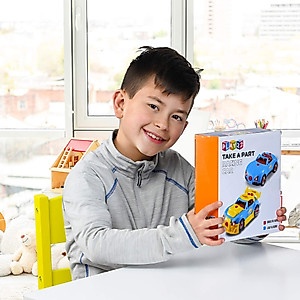 Play22 30 Pcs Take Apart Racing Car Toddler Toys Set - Build Your Own Car with Drill, Engine Sounds & Lights - Toy Car Constructions Set Stem Building Learning Education Toys for Kids Ages 3+ Years