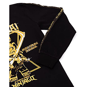 LEGO Ninjago T-Shirt Boys Kids Samurai Warrior Long Sleeve Black Top 10 Years
