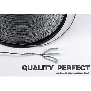 WellieSTR Braided Fishing Line Super Power 4 Strands - Abrasion Resistant PE Fishing Line, (Green Color) 1000M/1094 Yards