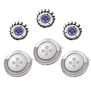 Generic Replacement Heads fit Norelco Philips HQ6 Quadra Action Shavers