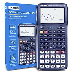 CATIGA Scientific Calculator with Graphic Functions - Multiple Modes with Intuitive Interface - Perfect for Students of Beginner and Advanced Courses, High School or College