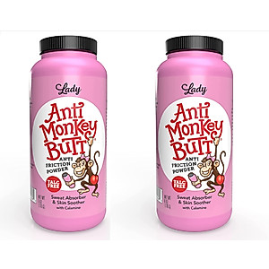 Anti Monkey Butt Lady Powder, 6 Ounce, 2 Count