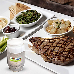 COMPAC HOME 17127 Salt Shaker-White-Food Storage, Portion Control, Dishwasher, Microwave Safe, 3 oz